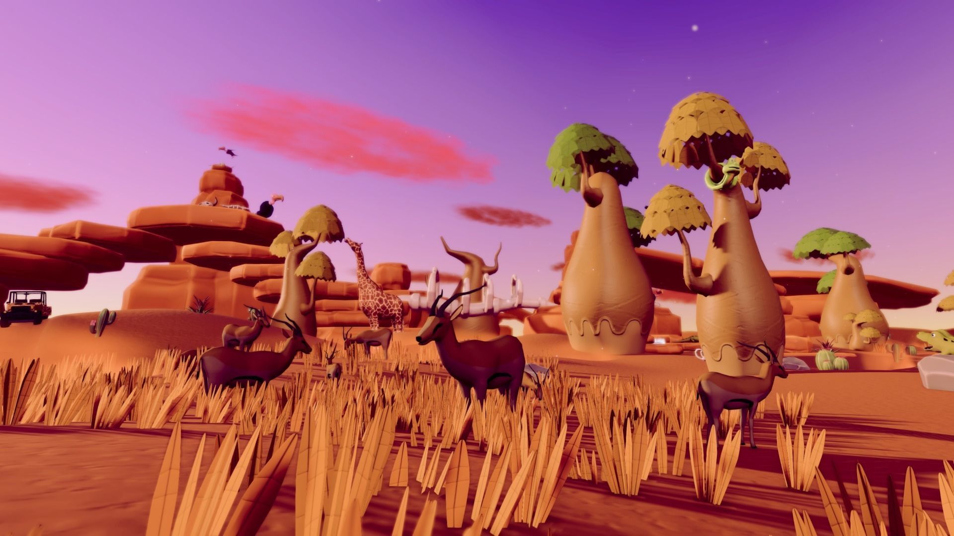 3D model Cartoon Style African Themed Pack Unity URP VR / AR / low-poly ...