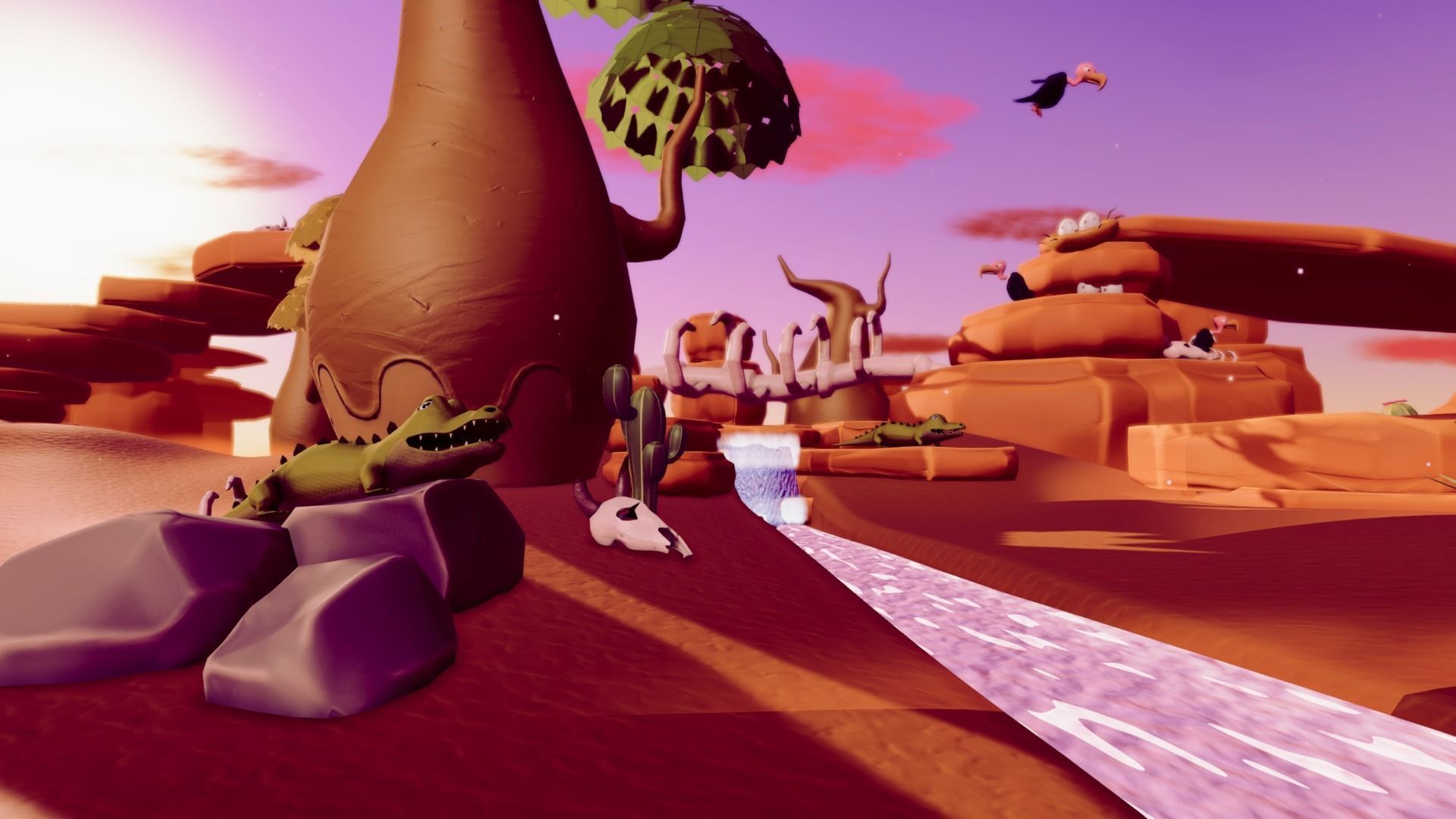 3D model Cartoon Style African Themed Pack Unity URP VR / AR / low-poly ...