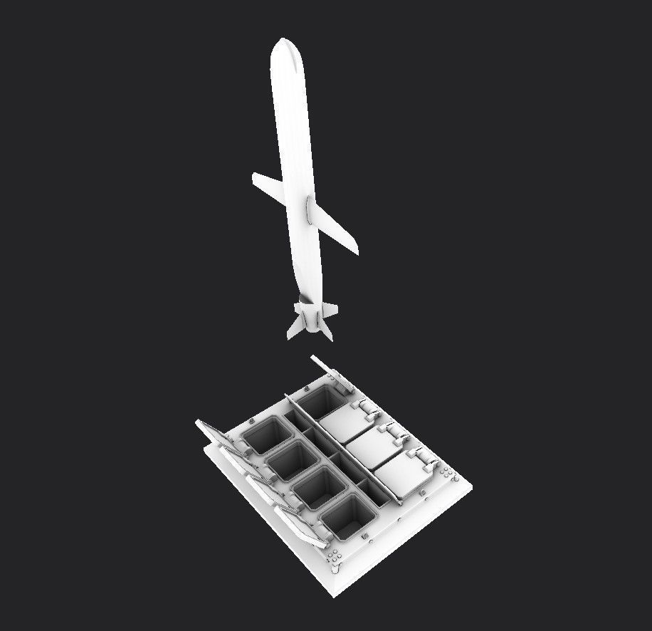 Mark 41 Vertical Launching System BGM 109 Tomahawk 3D model | CGTrader