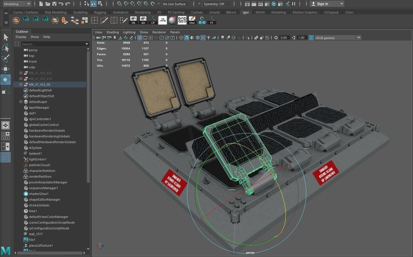 Mark 41 Vertical Launching System BGM 109 Tomahawk 3D model | CGTrader