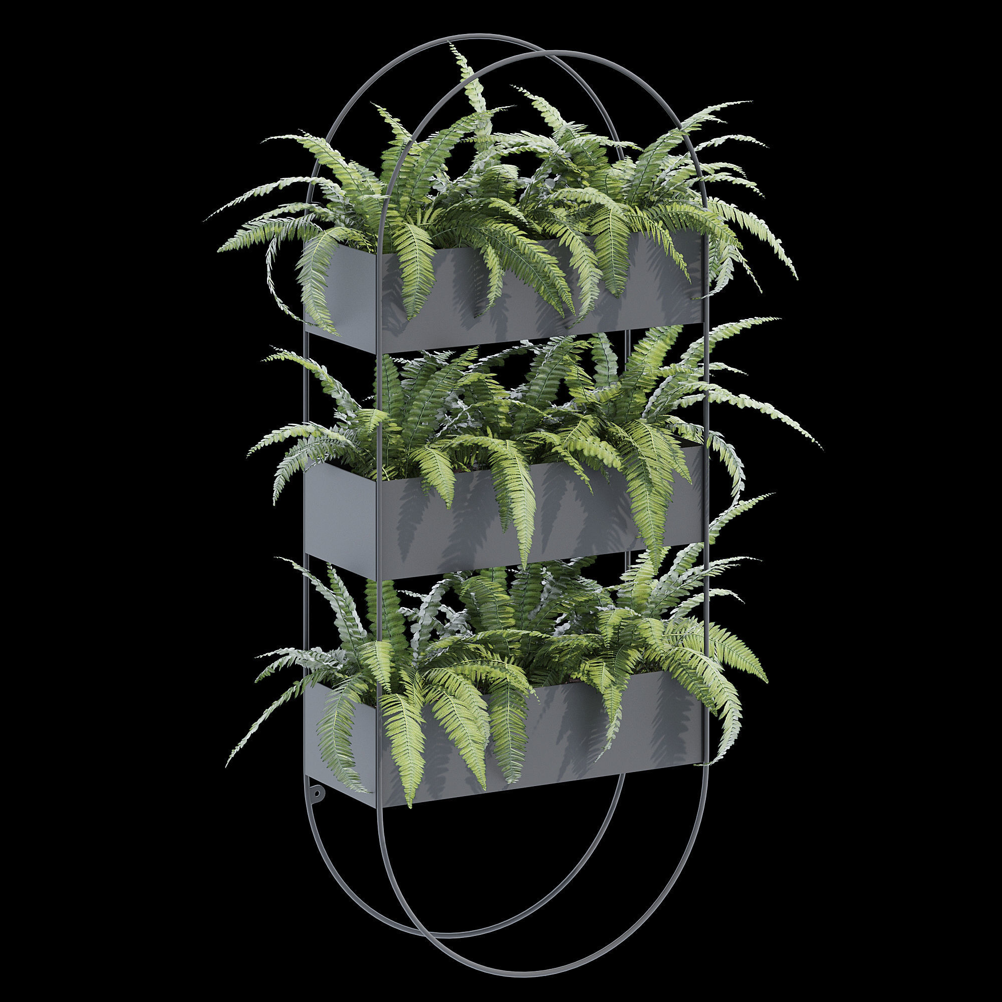 Vertical Wall Garden Planter 3D model | CGTrader