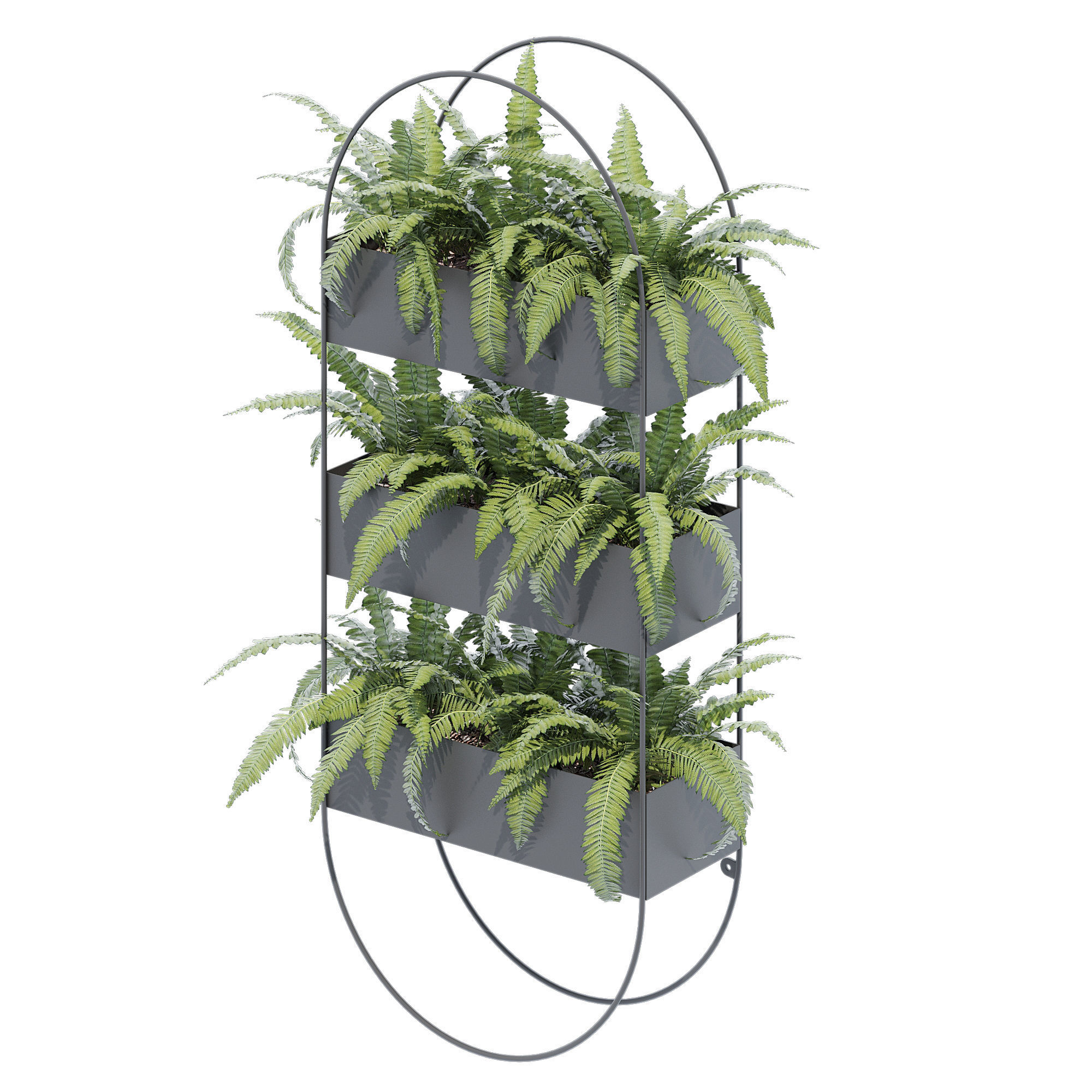 Vertical Wall Garden Planter 3D model | CGTrader