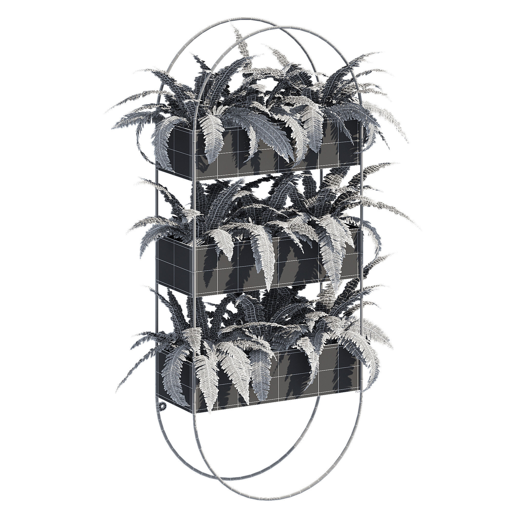 Vertical Wall Garden Planter 3D model | CGTrader