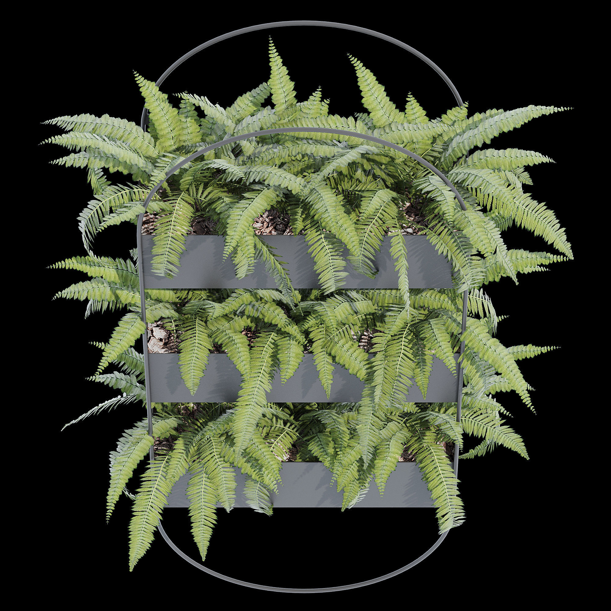 Vertical Wall Garden Planter 3D model | CGTrader