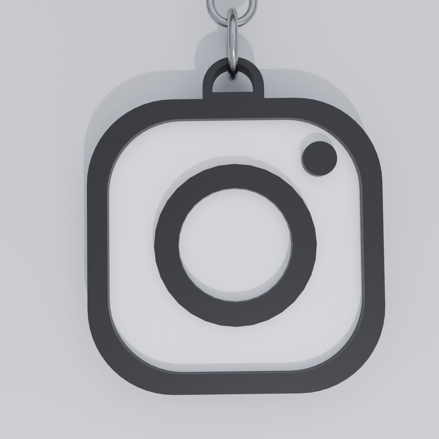 Instagram logo keychain for print 3D model 3D printable | CGTrader