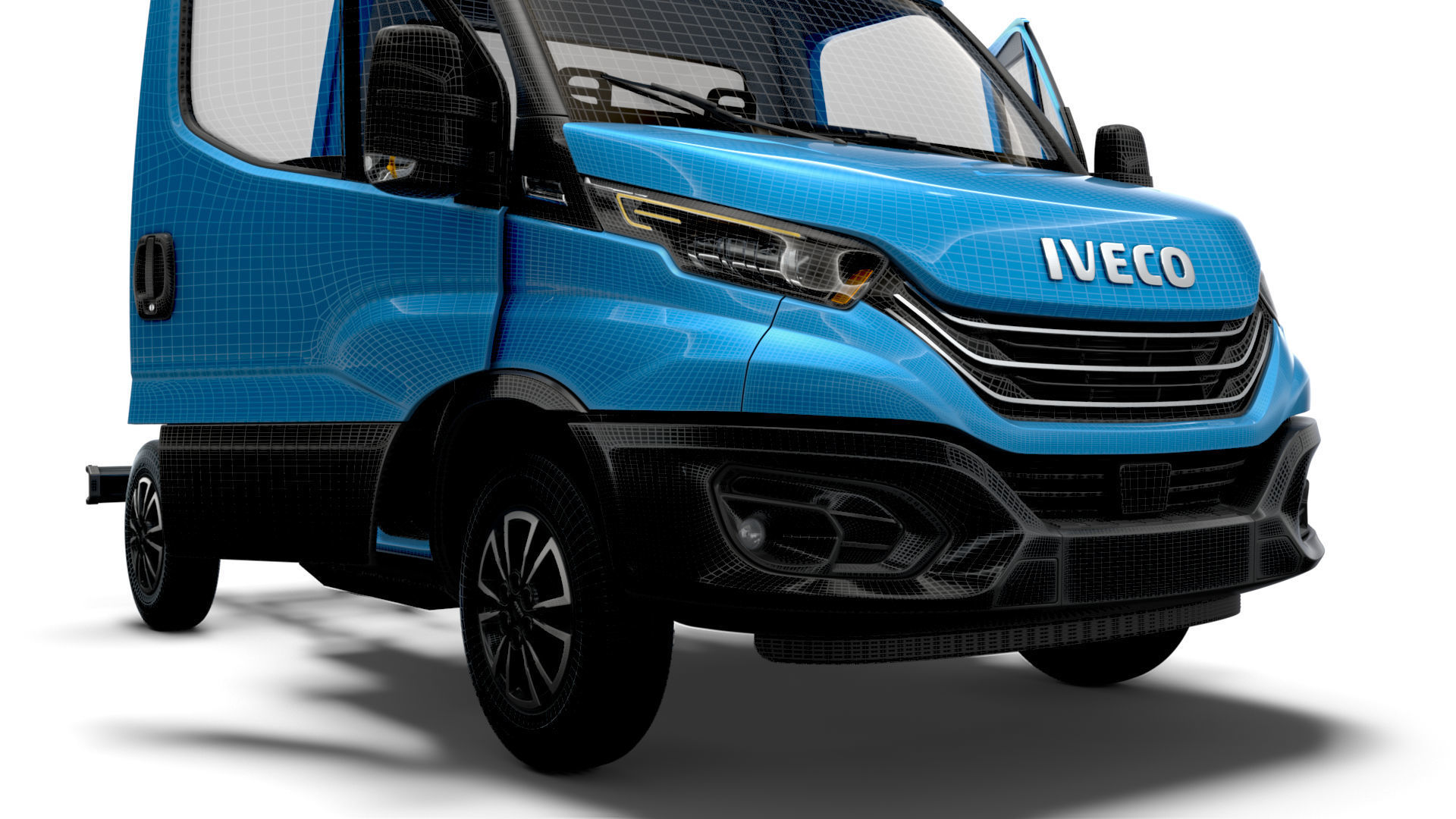 Iveco Daily Single Cab HQ Interior L1 Chassis 2023 3D model | CGTrader