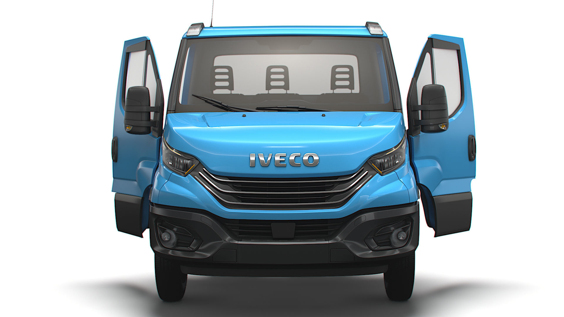 Iveco Daily Single Cab HQ Interior L1 Chassis 2023 3D model | CGTrader