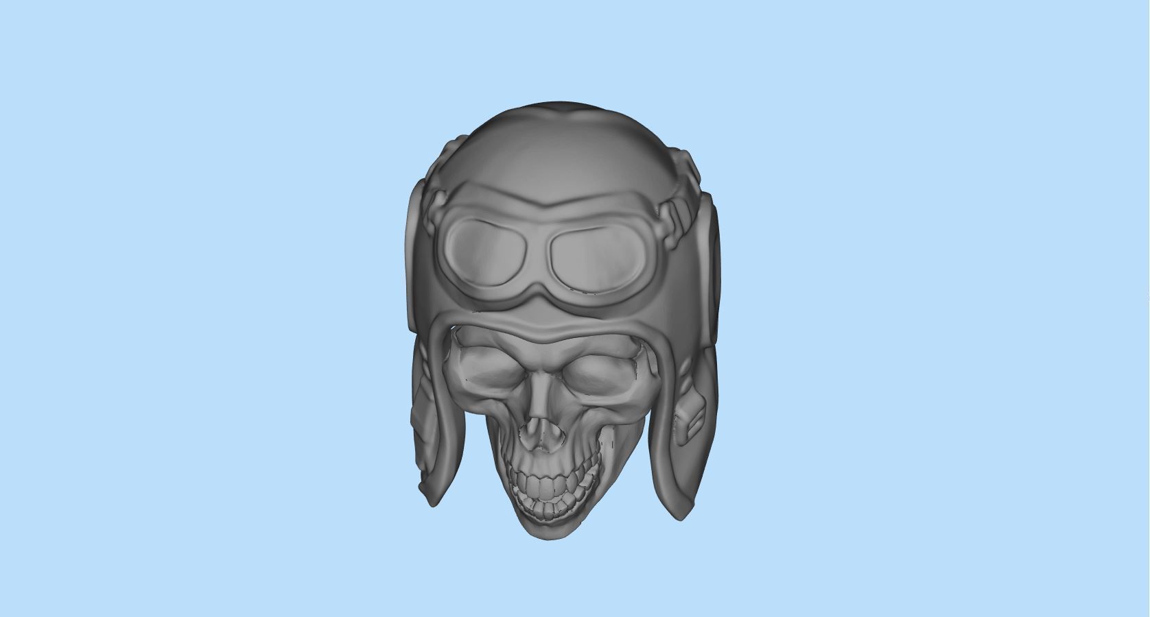 STL print Aviator skull and Eddy head for Wild Willie Driver KIT 3D ...