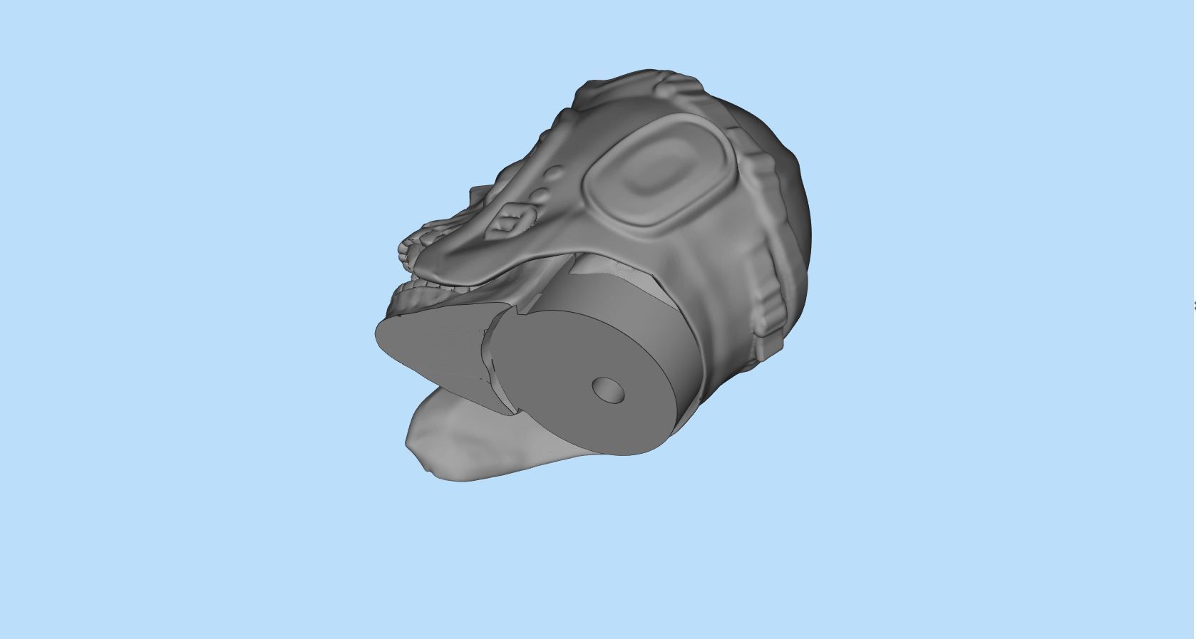 STL print Aviator skull and Eddy head for Wild Willie Driver KIT 3D ...