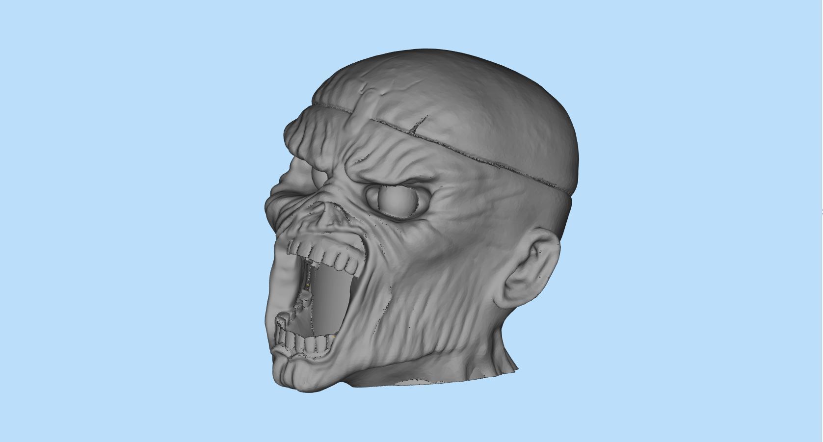 STL print Aviator skull and Eddy head for Wild Willie Driver KIT 3D ...