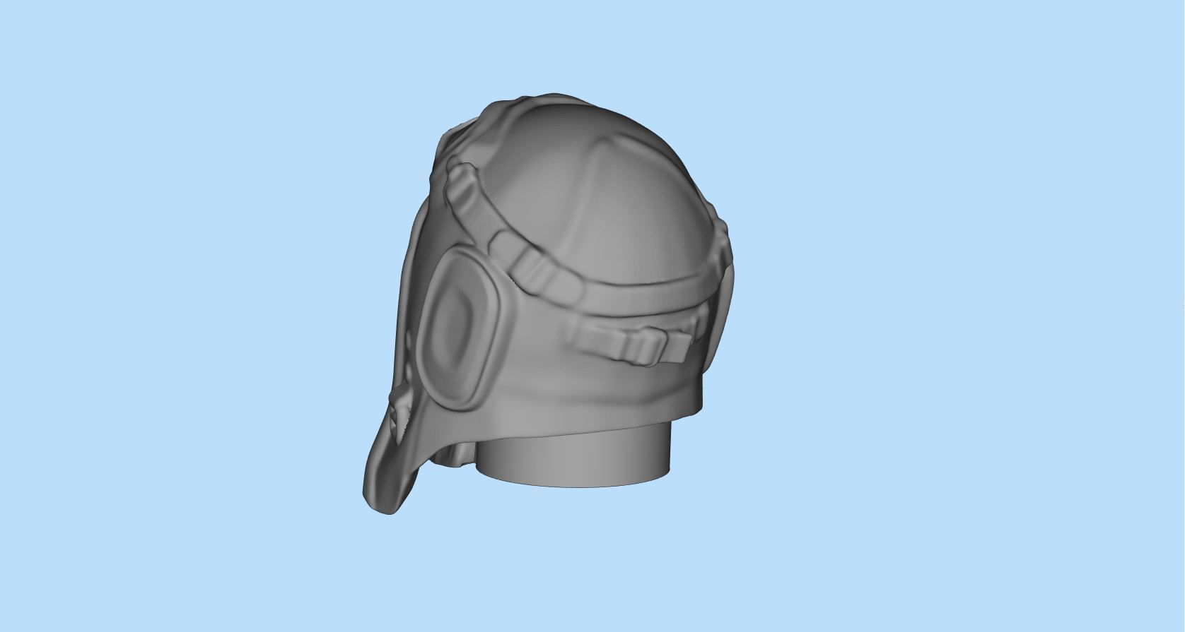 STL print Aviator skull and Eddy head for Wild Willie Driver KIT 3D ...