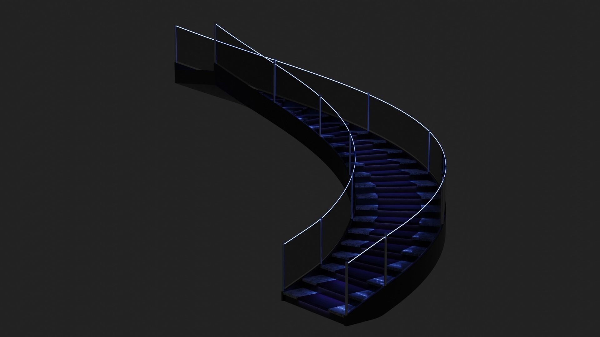 Modern Architectural Spiral Staircase 3D model | CGTrader