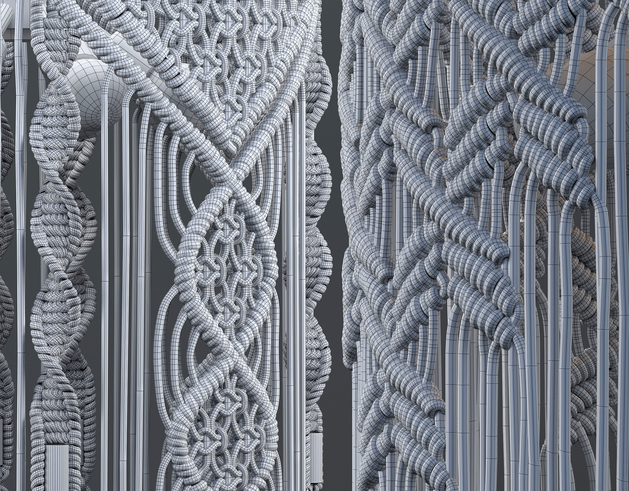 Macrame Pendant Lights 3D model | CGTrader