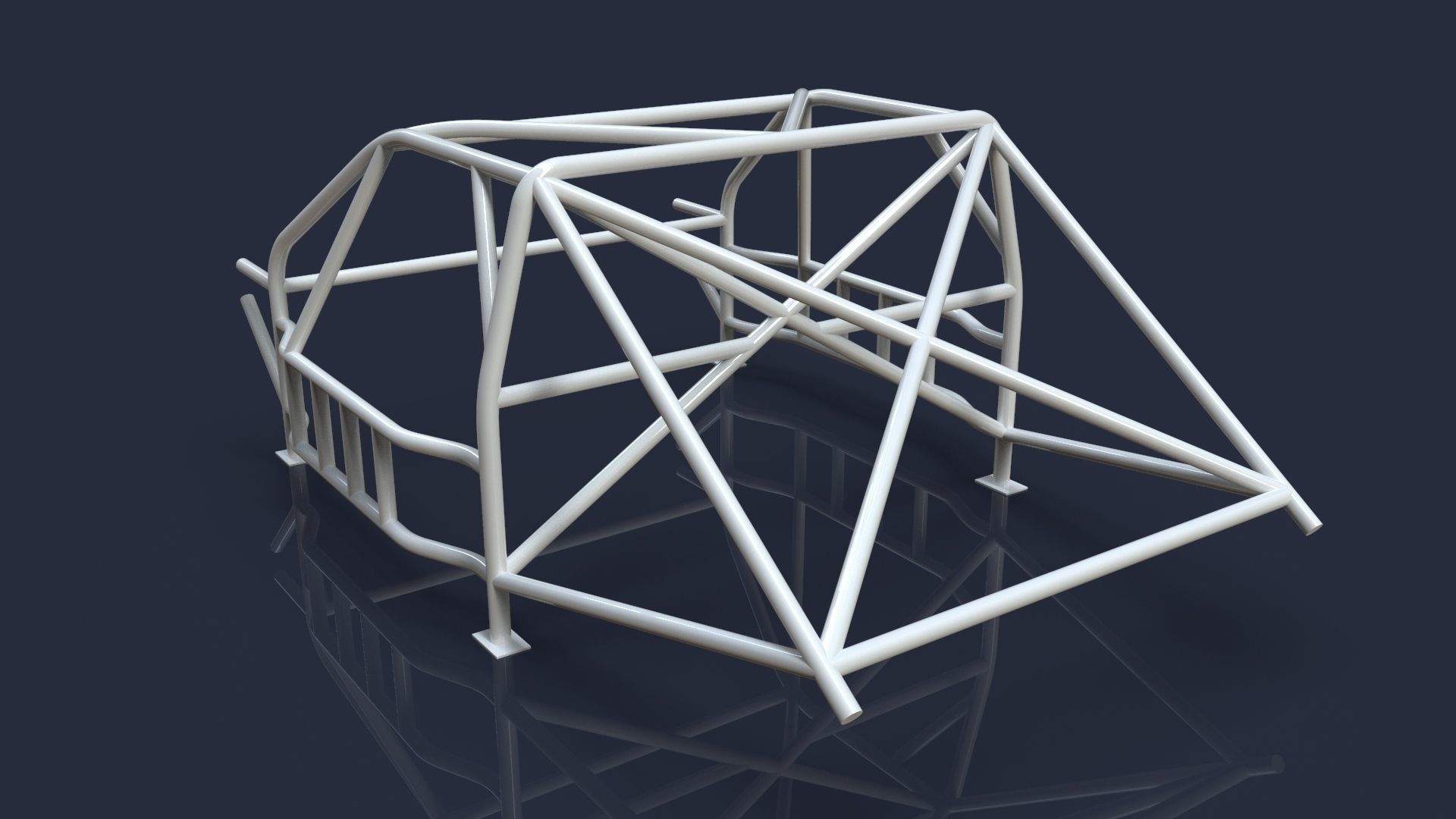 Roll cage V2 - nascar style 3D model | CGTrader