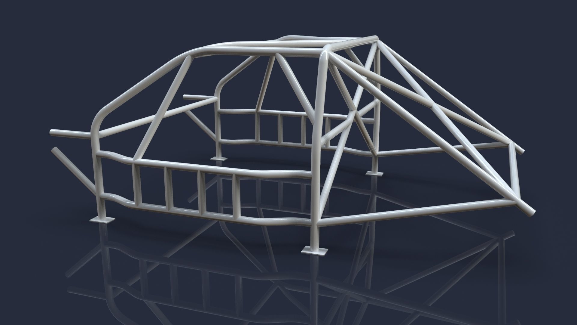 Roll cage V2 - nascar style 3D model | CGTrader