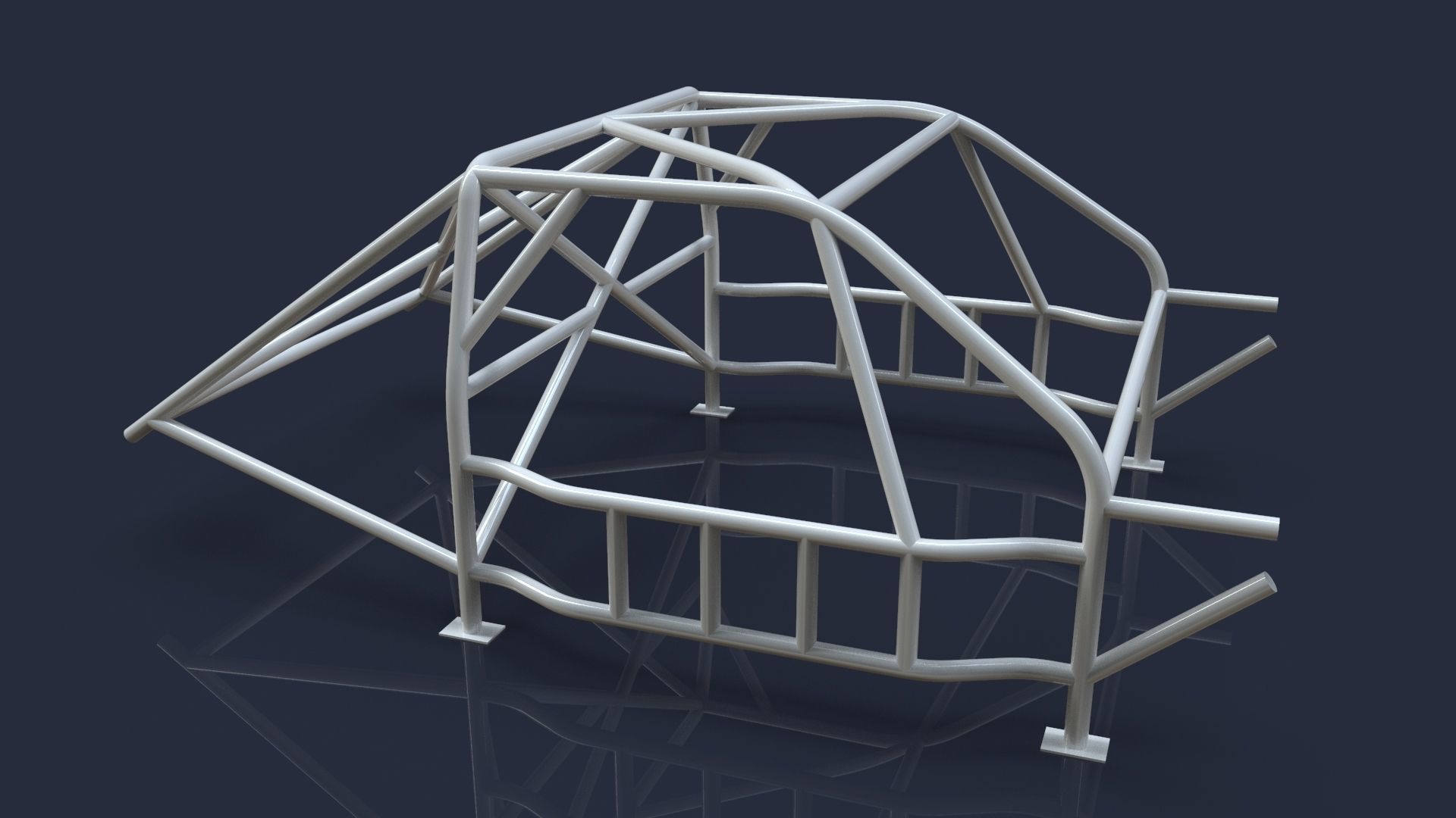 Roll cage V2 - nascar style 3D model | CGTrader