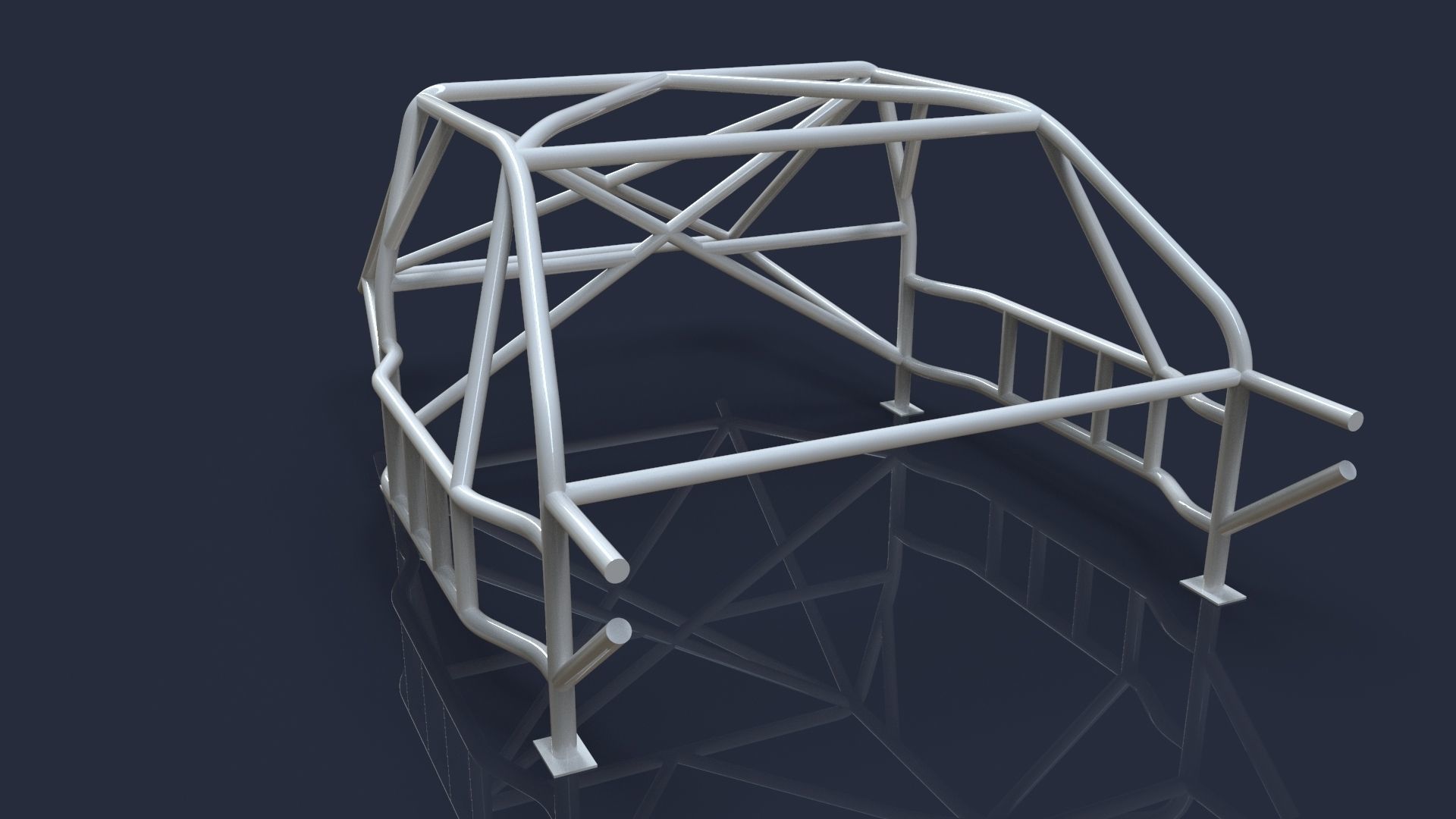 Roll cage V2 - nascar style 3D model | CGTrader