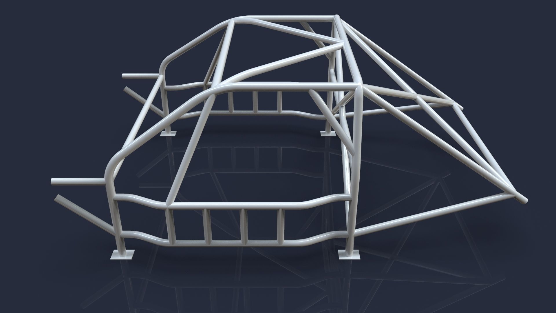 Roll cage V2 - nascar style 3D model | CGTrader