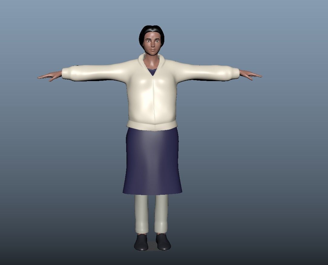 3D model cartoon character woman pack Rigged VR / AR / low-poly | CGTrader