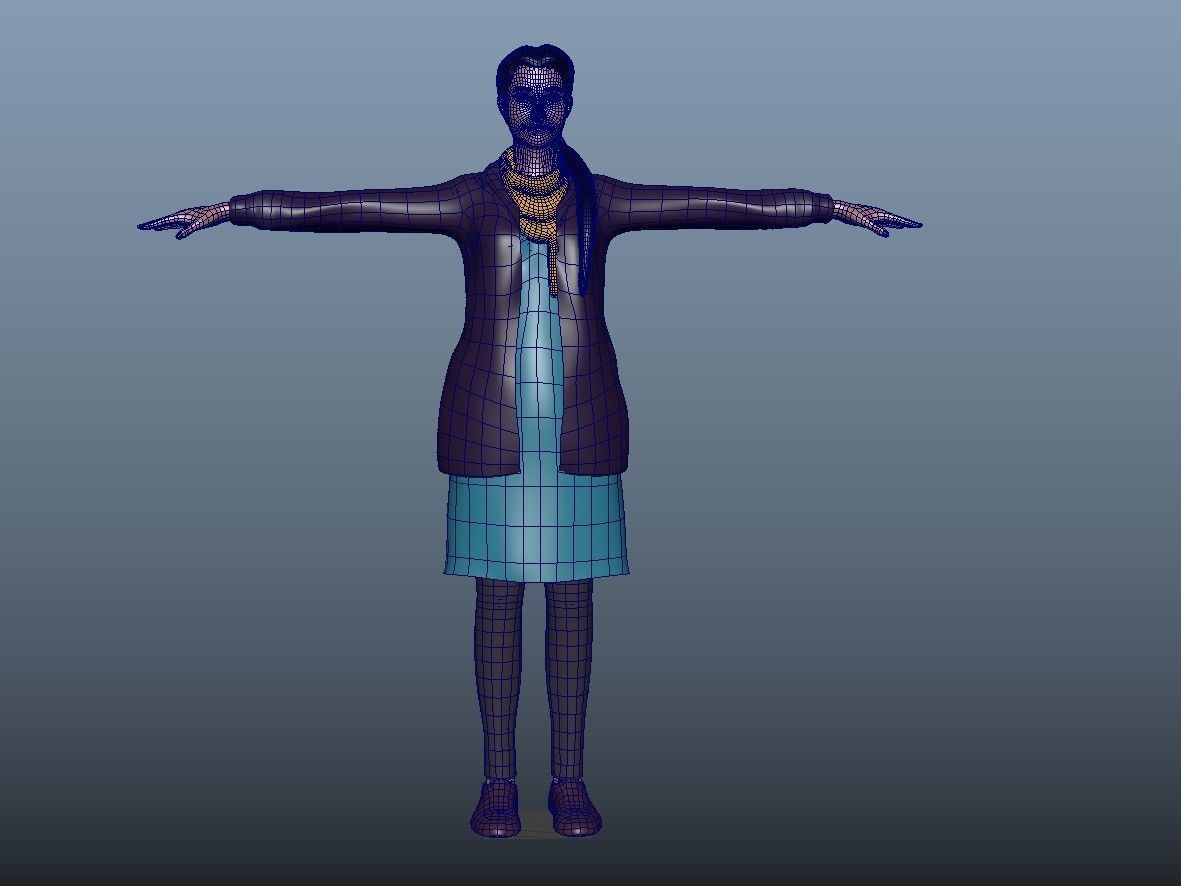 3D model cartoon character woman pack Rigged VR / AR / low-poly | CGTrader