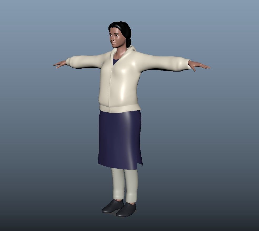 3D model cartoon character woman pack Rigged VR / AR / low-poly | CGTrader