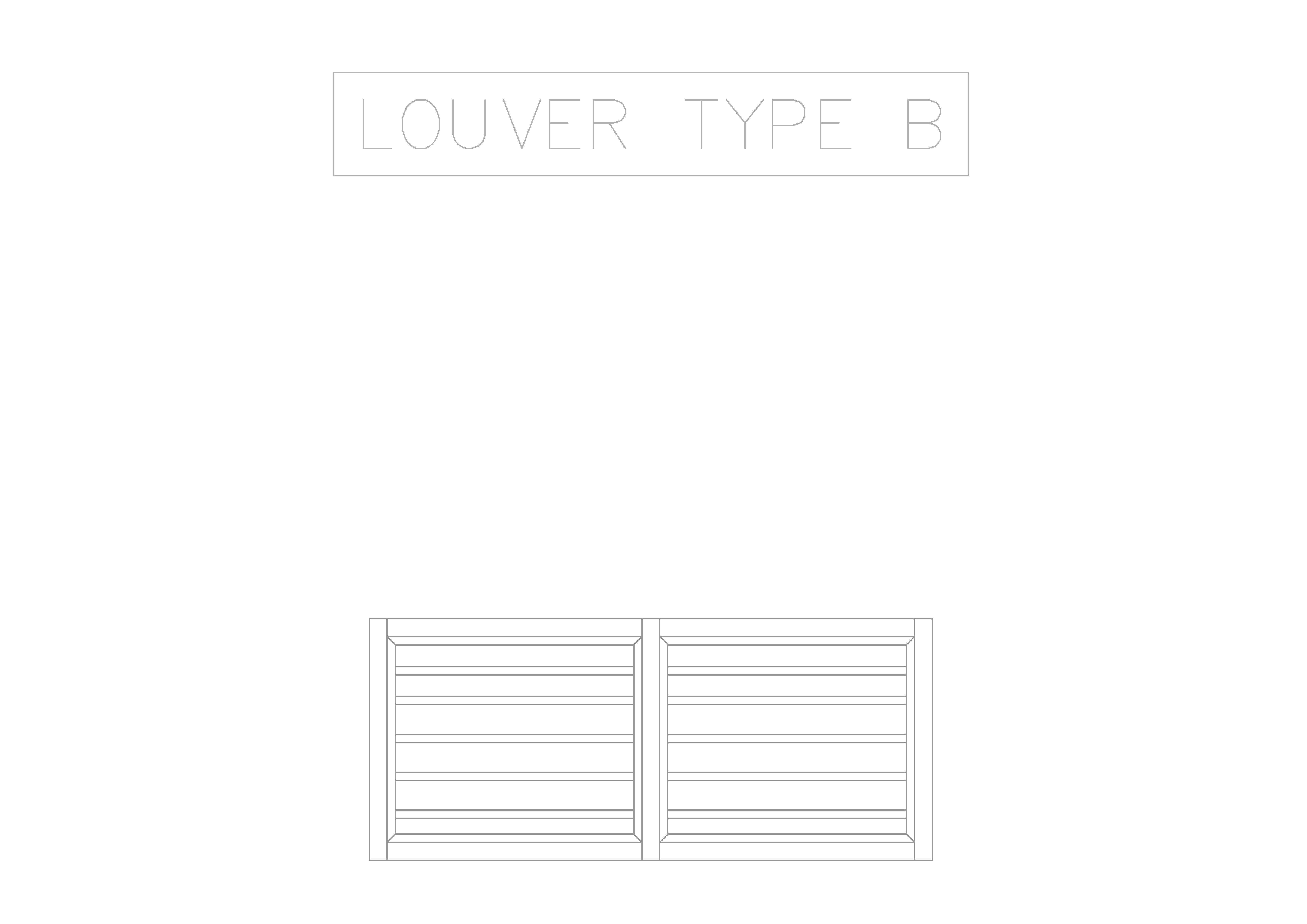 2D Aluminum Louver Top View 3D model | CGTrader