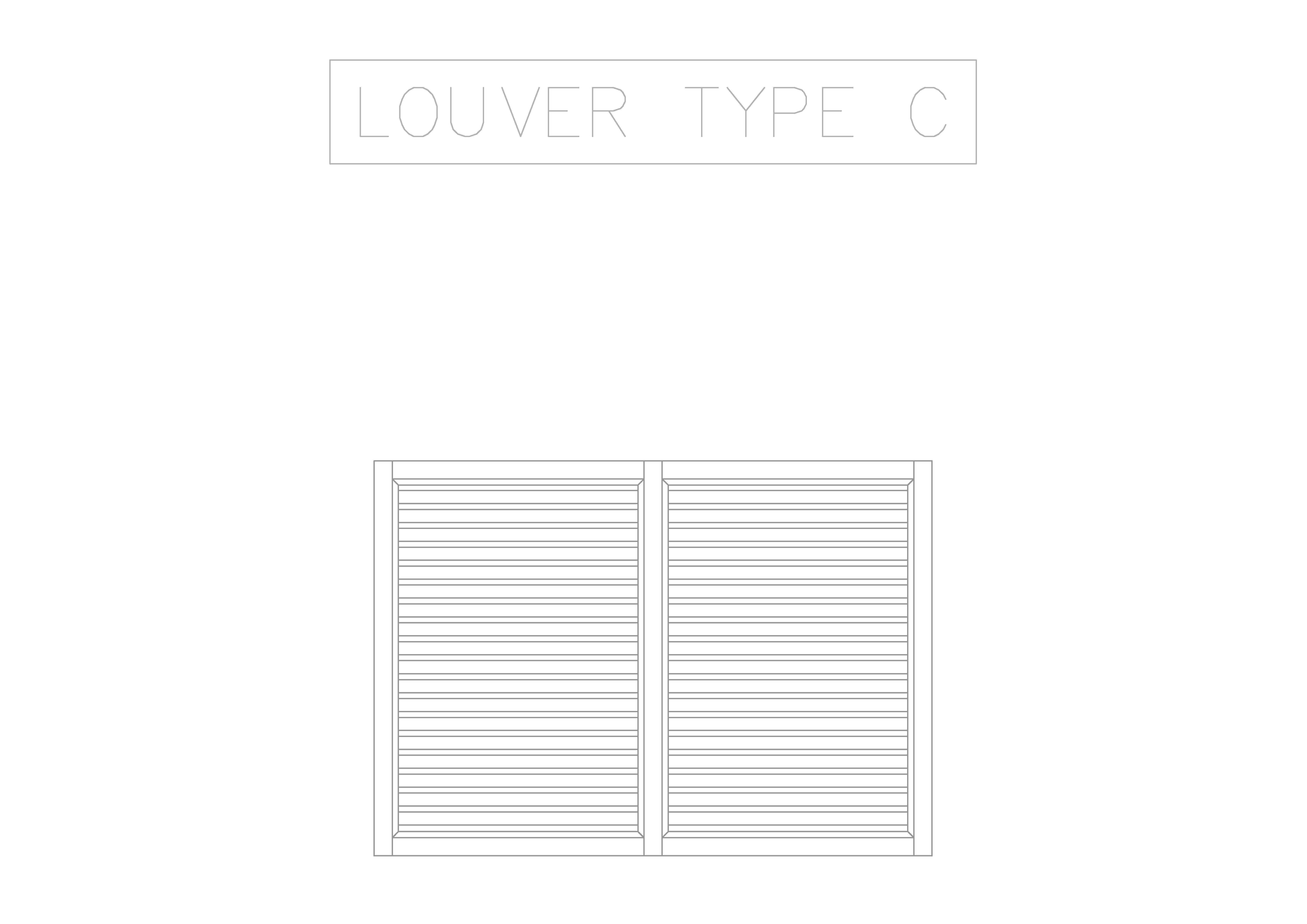 2D Aluminum Louver Top View 3D model | CGTrader