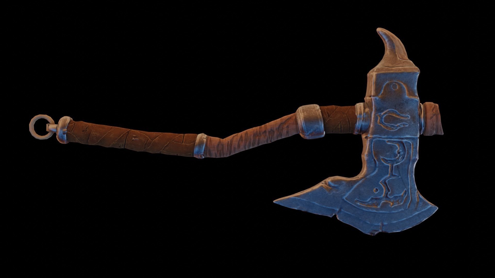 3D model Stylized Axe - WarAxe - 4K Textures VR / AR / low-poly | CGTrader