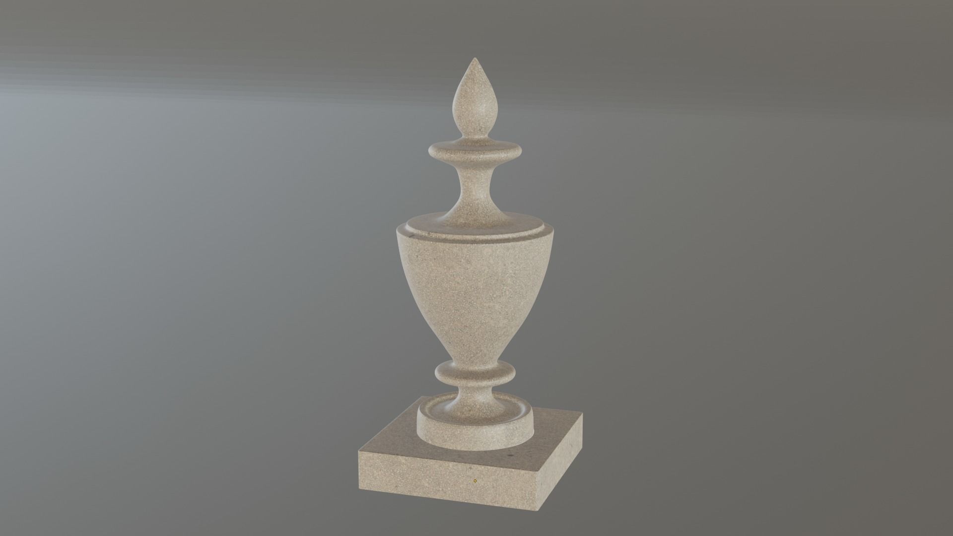 Cast stone column Finial 3D model 3D printable | CGTrader