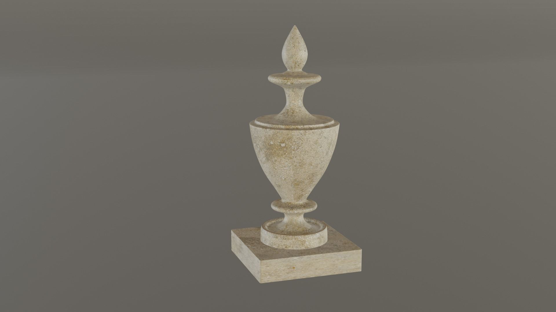 Cast stone column Finial 3D model 3D printable | CGTrader