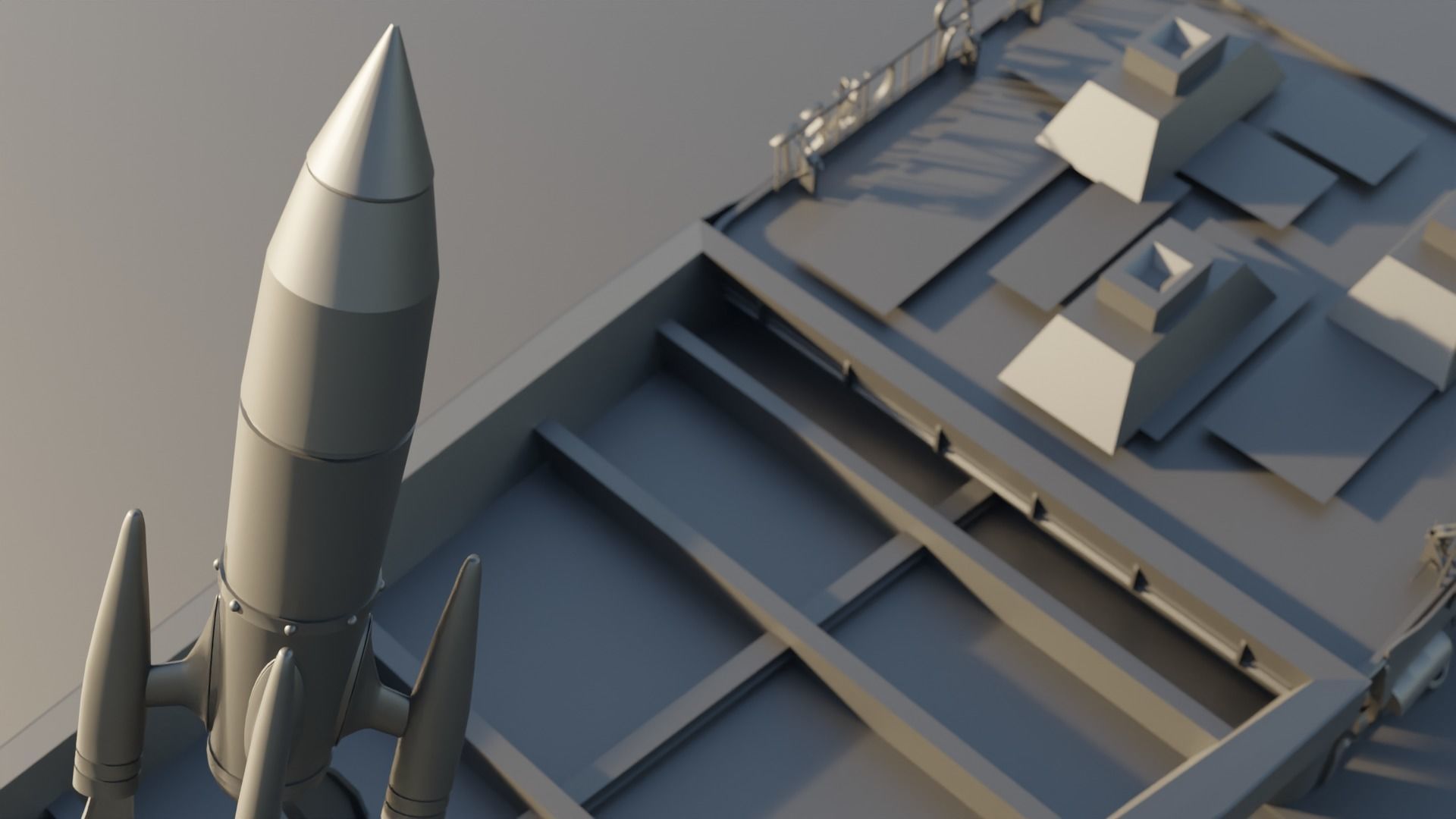 Red Rocket Gas Station Draft 3D model | CGTrader