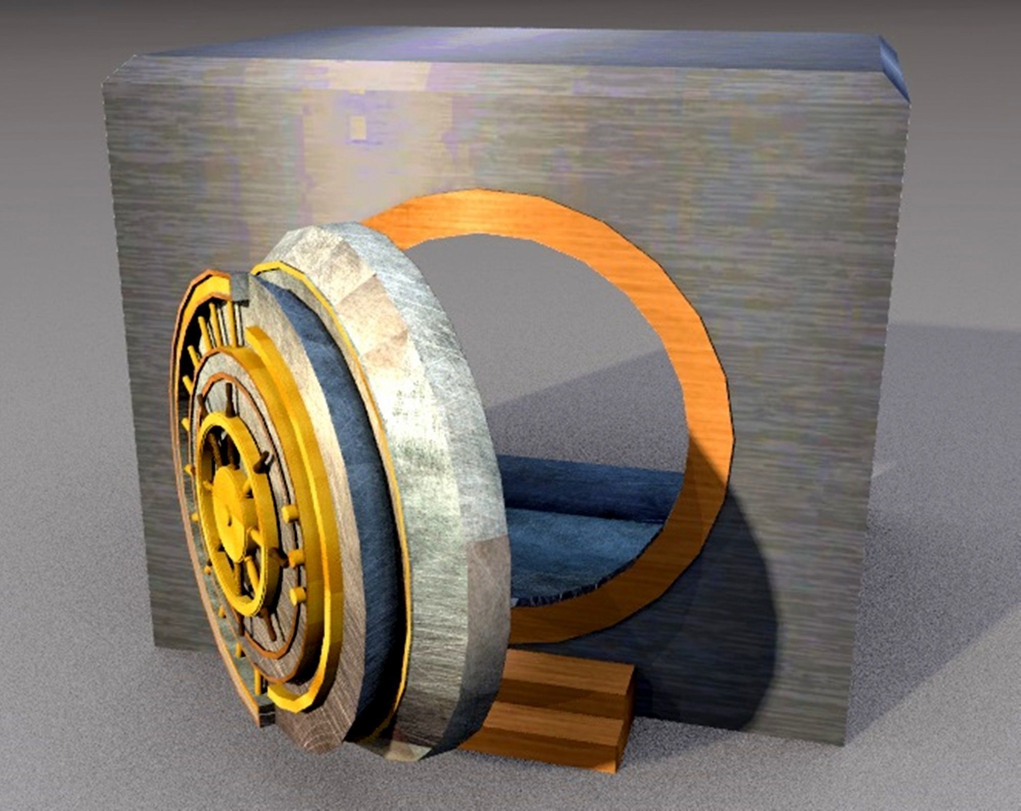 3D model bank vault steel safe box VR / AR / low-poly | CGTrader