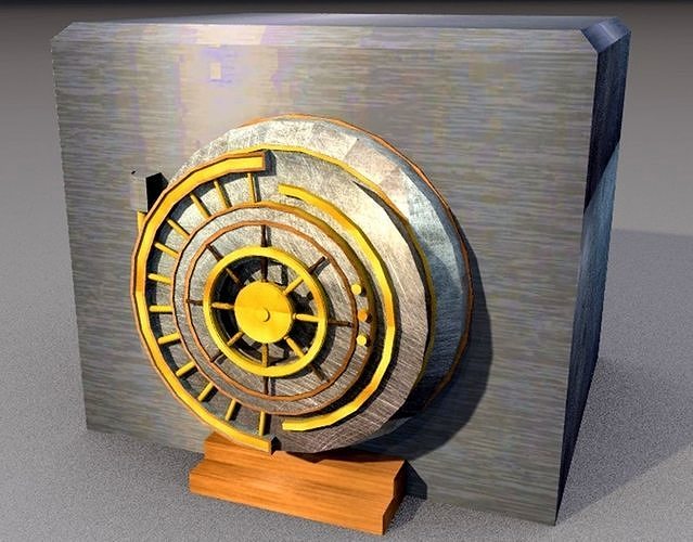 3D model bank vault steel safe box VR / AR / low-poly | CGTrader