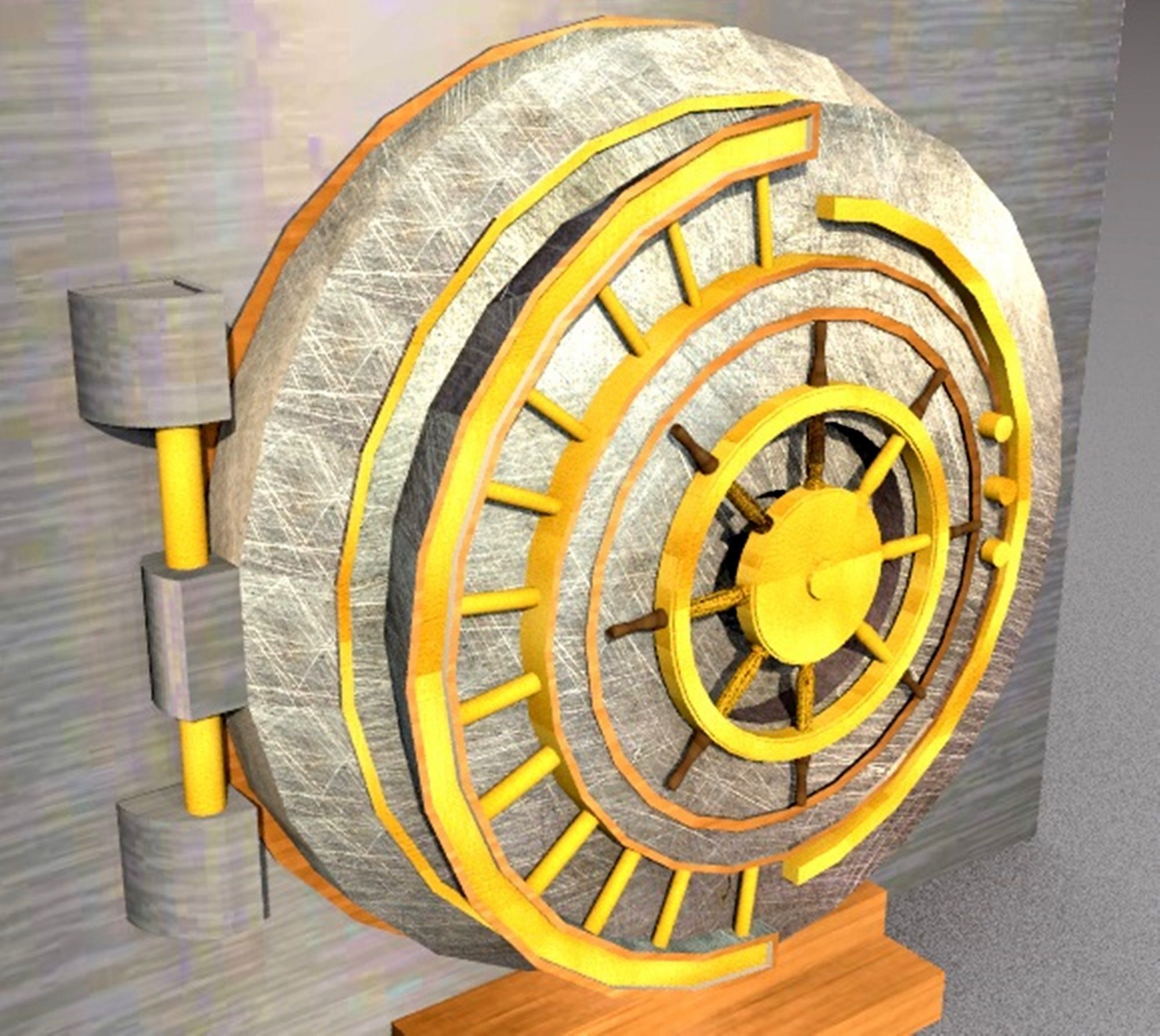 3D model bank vault steel safe box VR / AR / low-poly | CGTrader