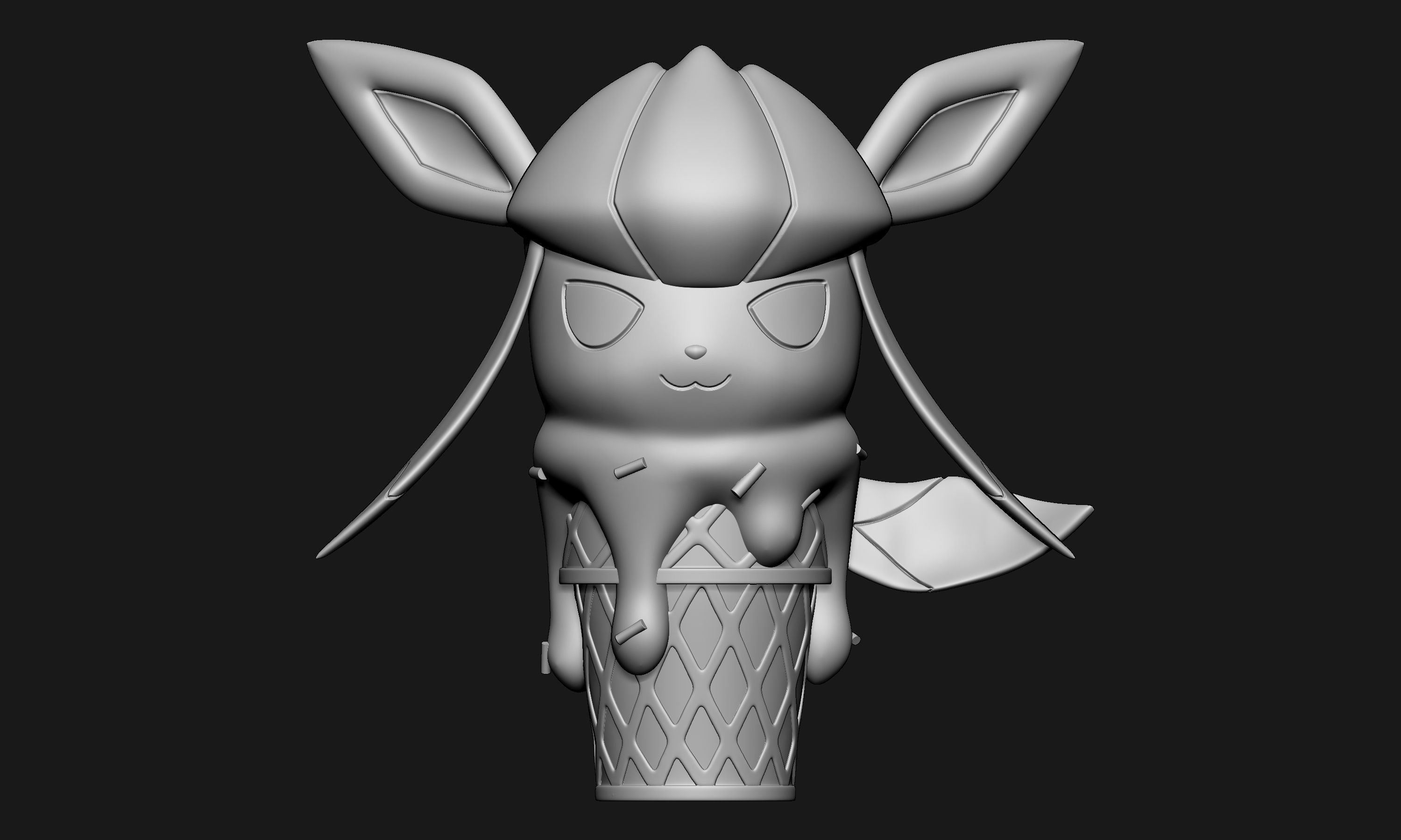 Pokemon - Ice Cream Glaceon 3D model 3D printable | CGTrader