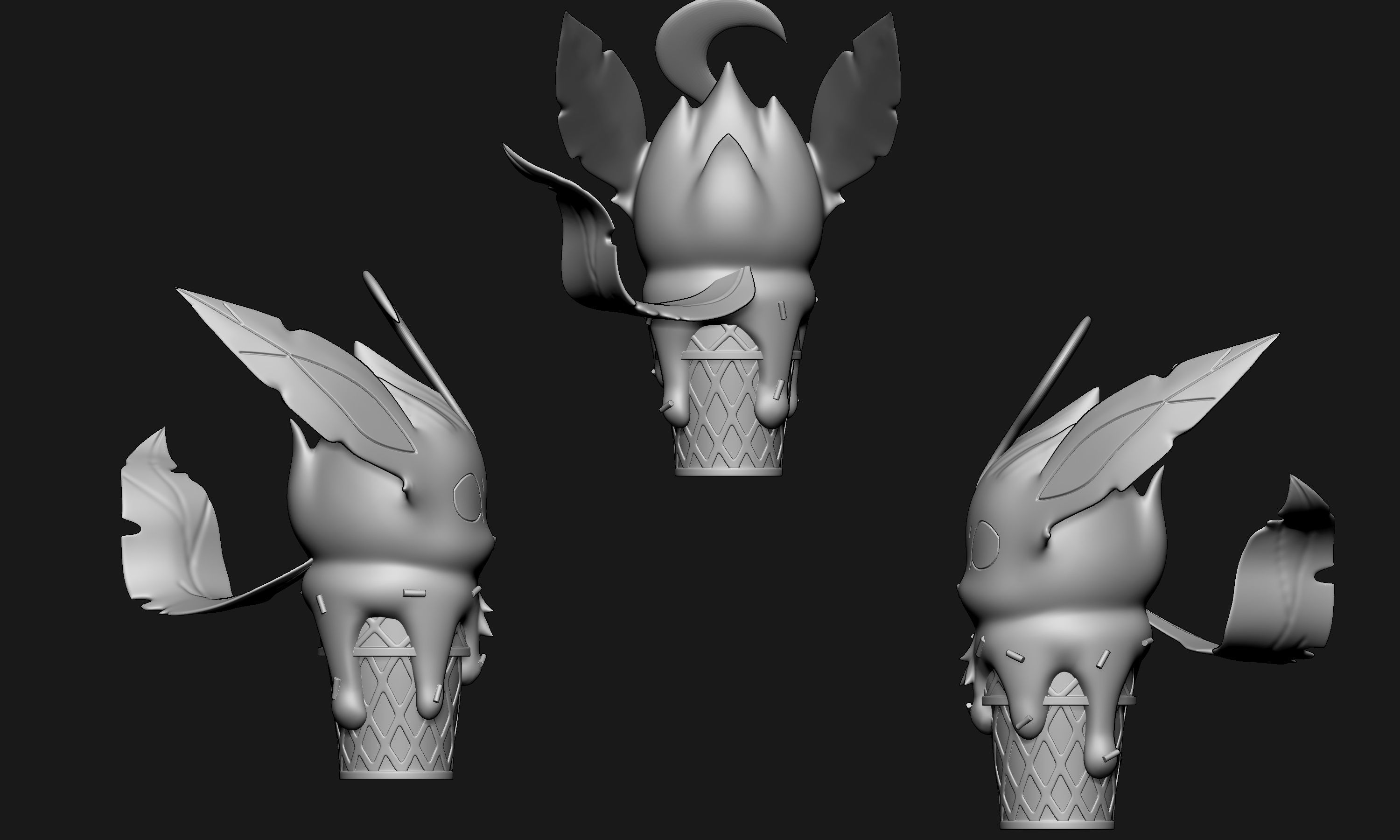 Pokemon - Ice Cream Leafeon 3D model 3D printable | CGTrader