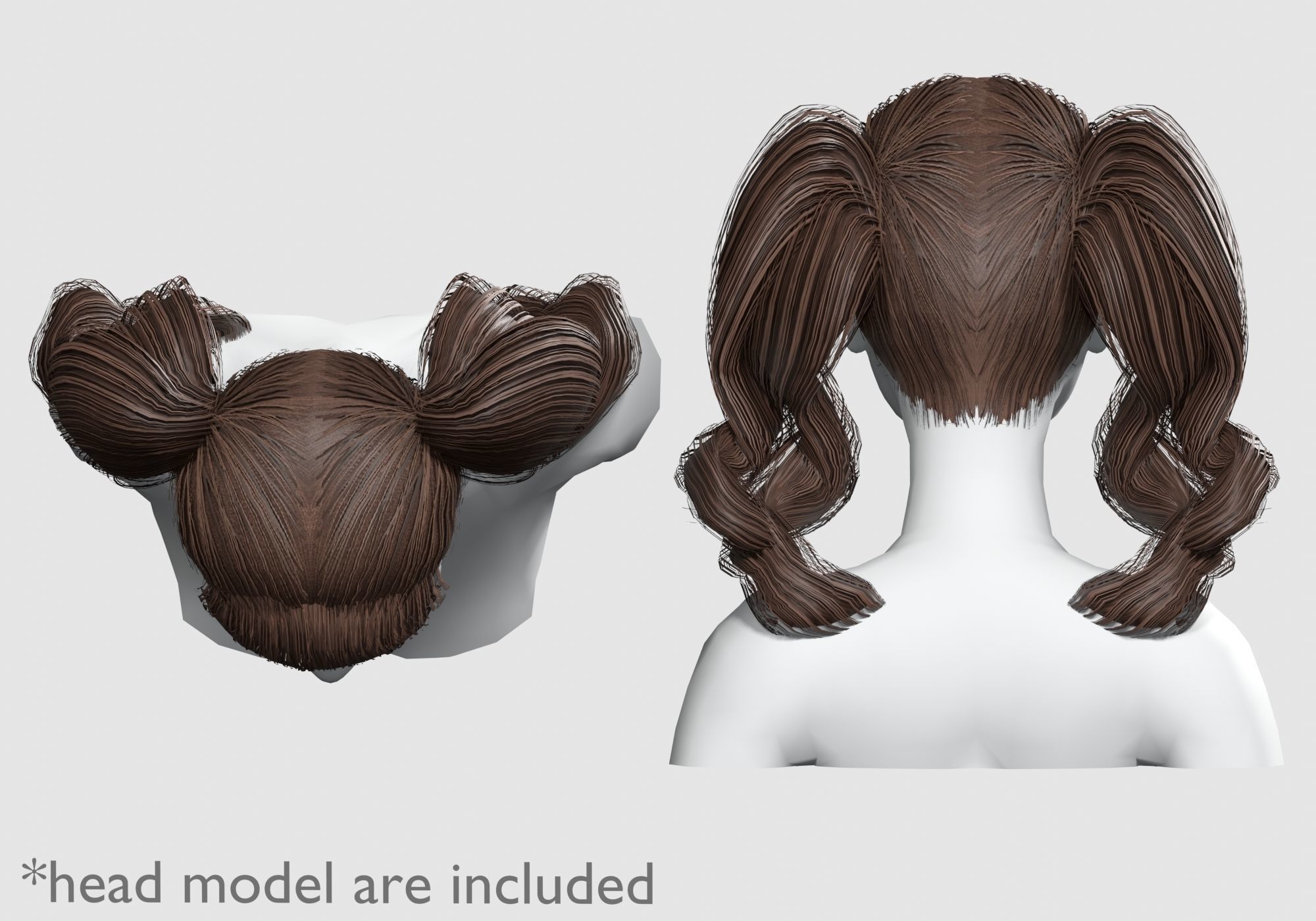 3D model Bangs Cute Hairstyle V10827 VR / AR / low-poly | CGTrader