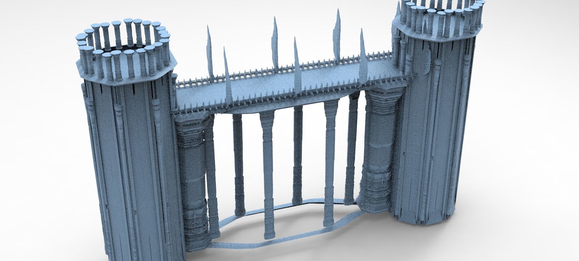 Elden Celtic Ring Bridge Towers 3 3D model | CGTrader