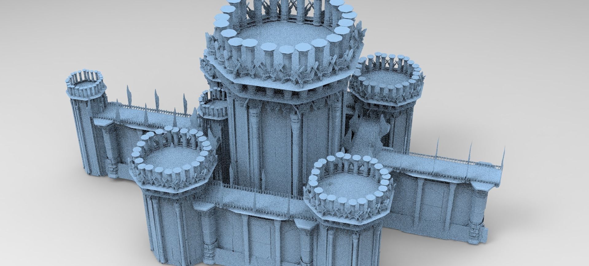 Elden Celtic Ring Bridge Towers Kit bash 1 3D model | CGTrader