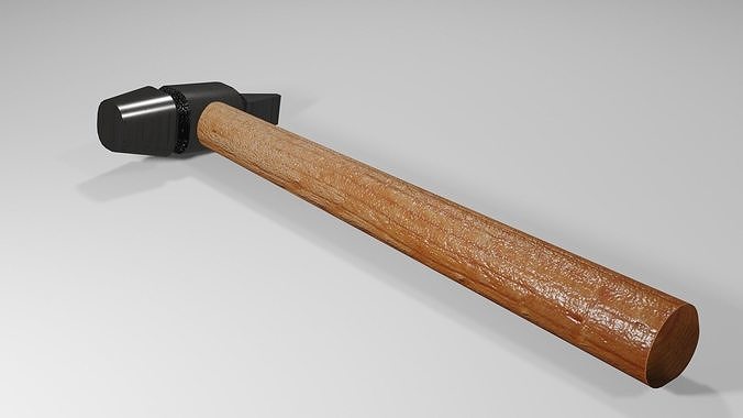 HAMMER wooden 3D model | CGTrader