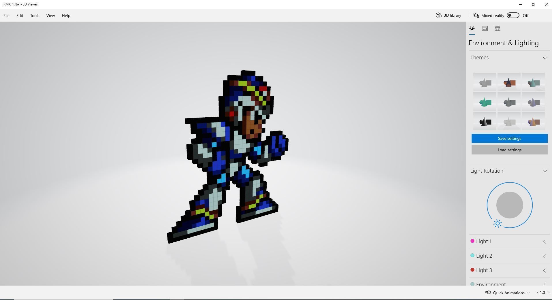Rockman X Full Armor 8 bit 3D model 3D printable | CGTrader