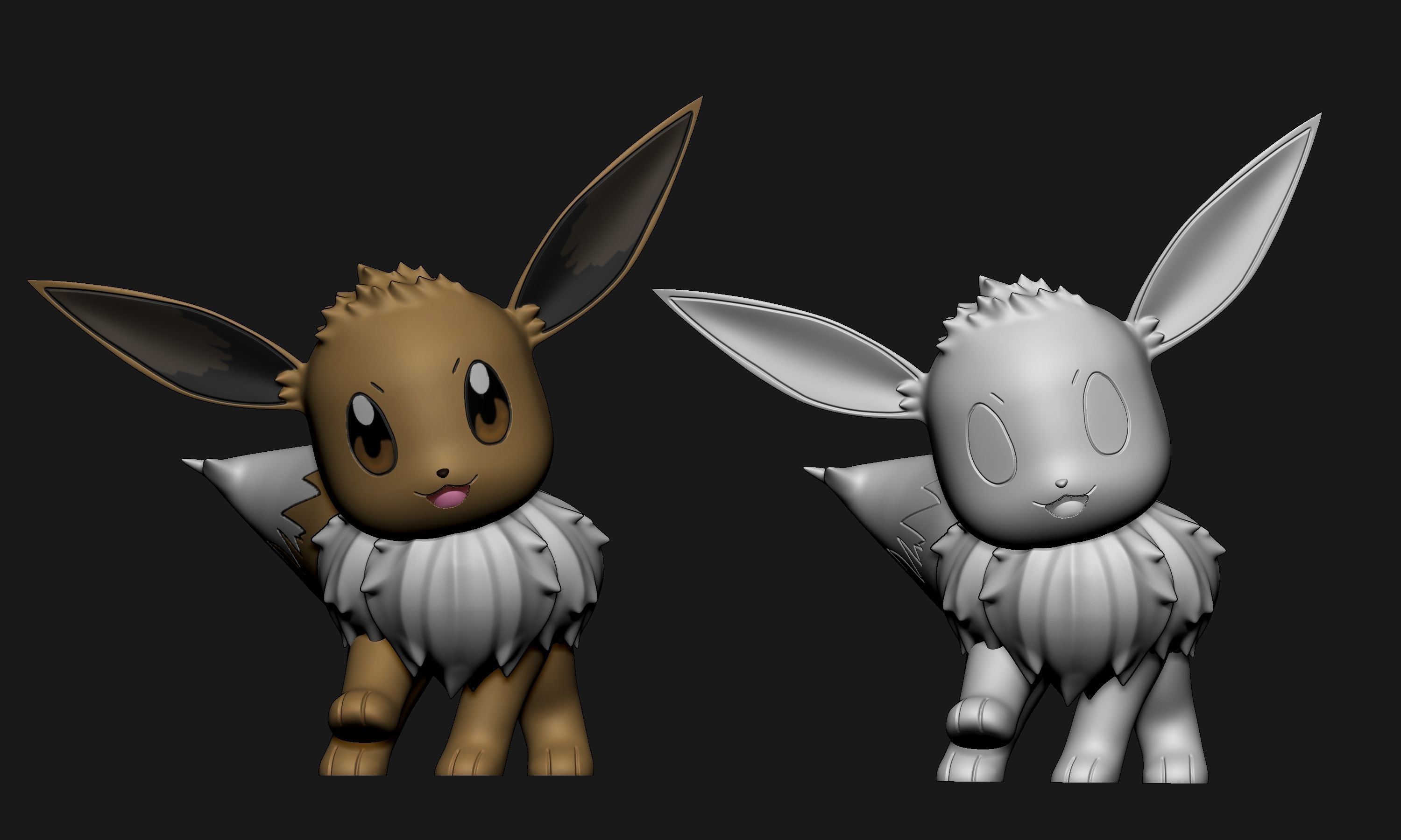 Pokemon - Eevee New Version 3D model 3D printable | CGTrader