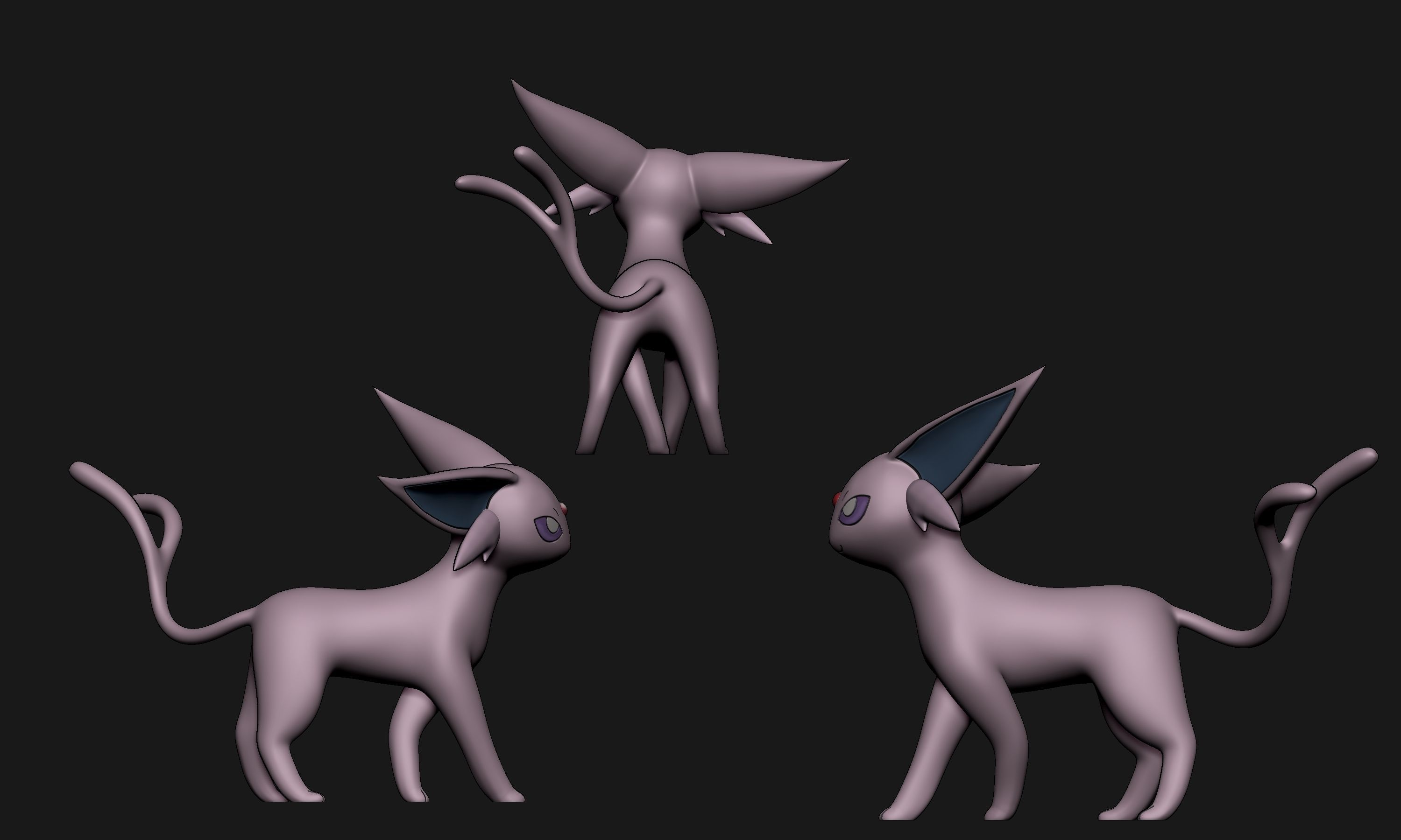 Pokemon - Espeon New Version 3D model 3D printable | CGTrader