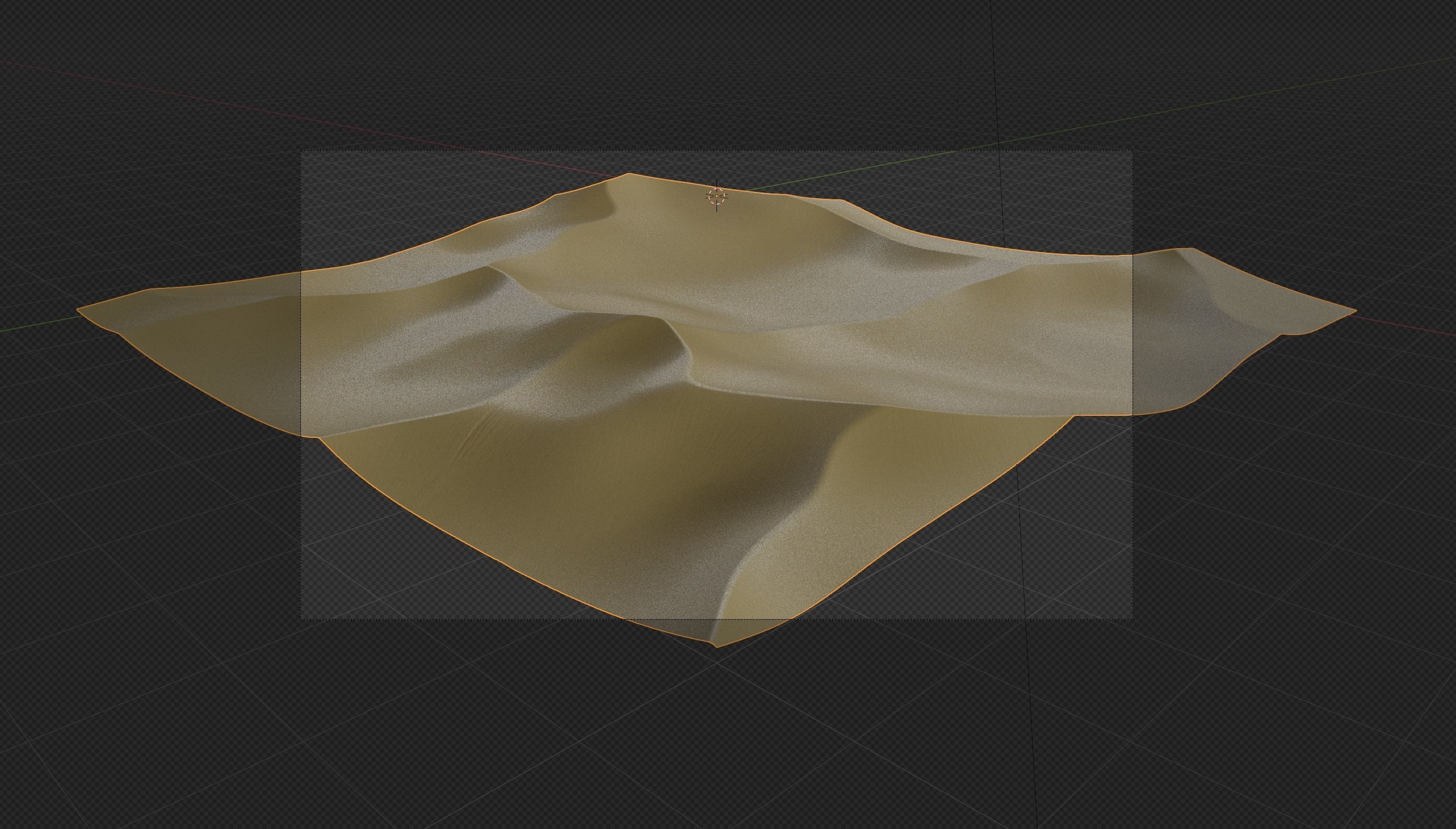 Desert Dunes Terrain Model A 3D model | CGTrader