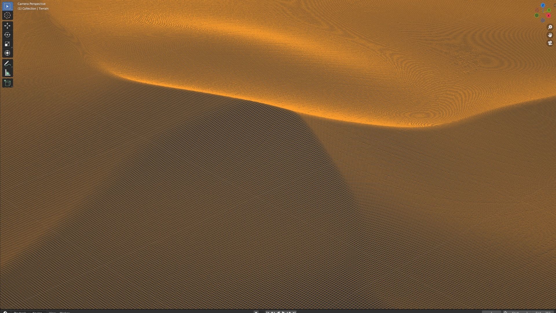 Desert Dunes Terrain Model A 3D model | CGTrader
