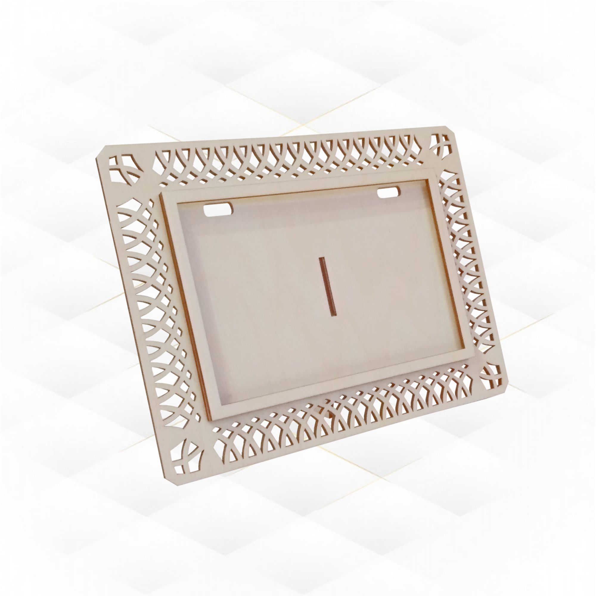 Picture Frame 2 pattern laser cut design 3D model 3D printable | CGTrader
