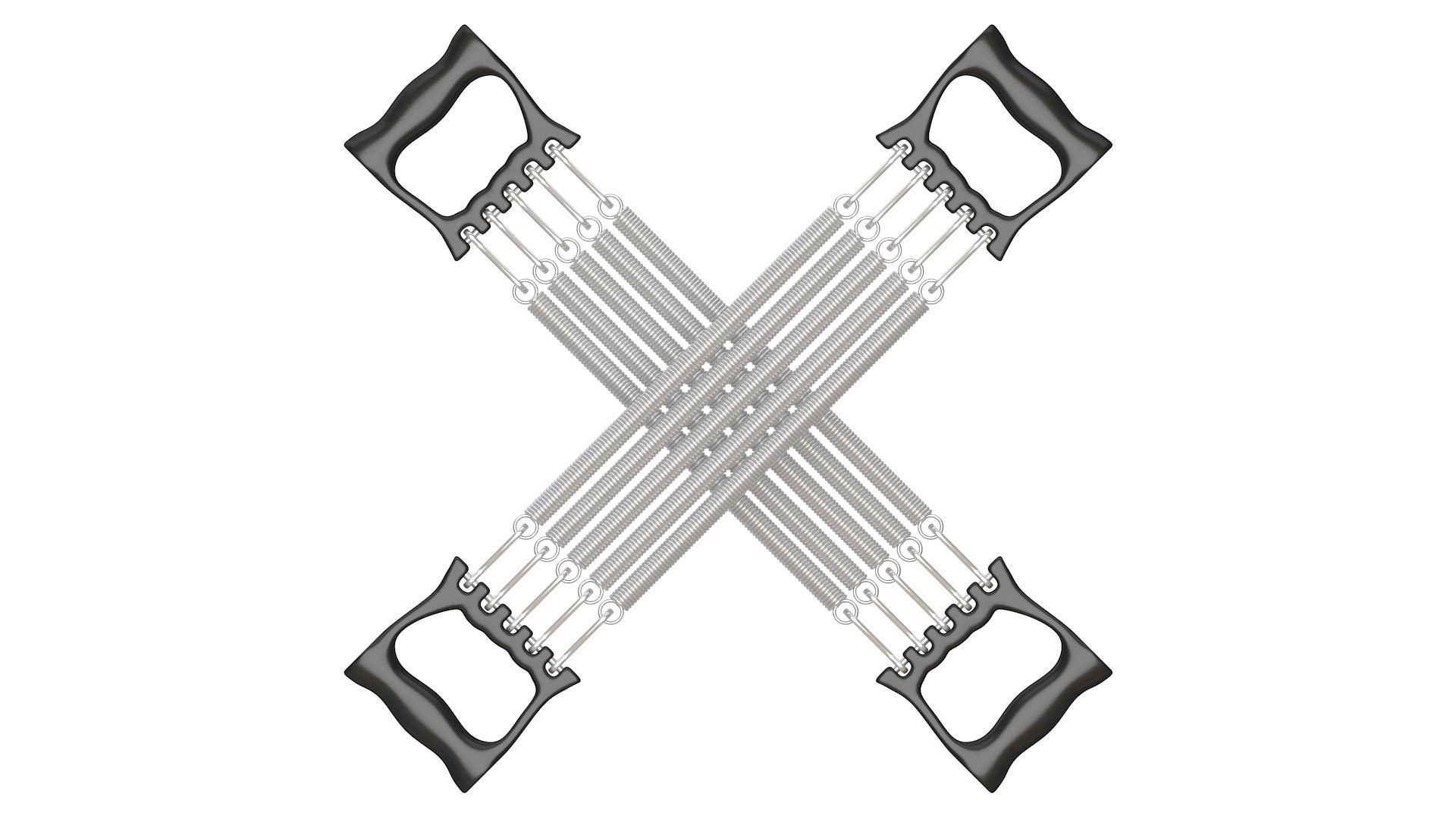 Spring Chest Expander Black 3D model | CGTrader