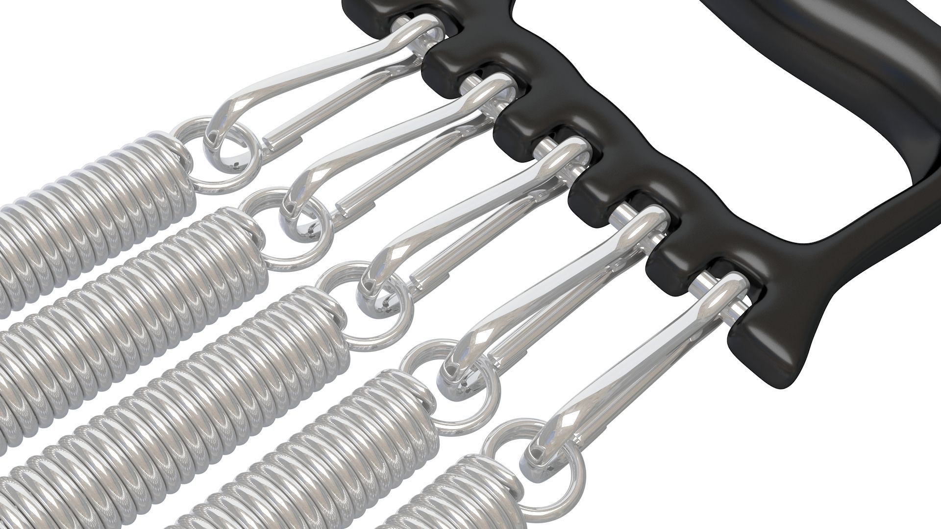 Spring Chest Expander Black 3D model | CGTrader