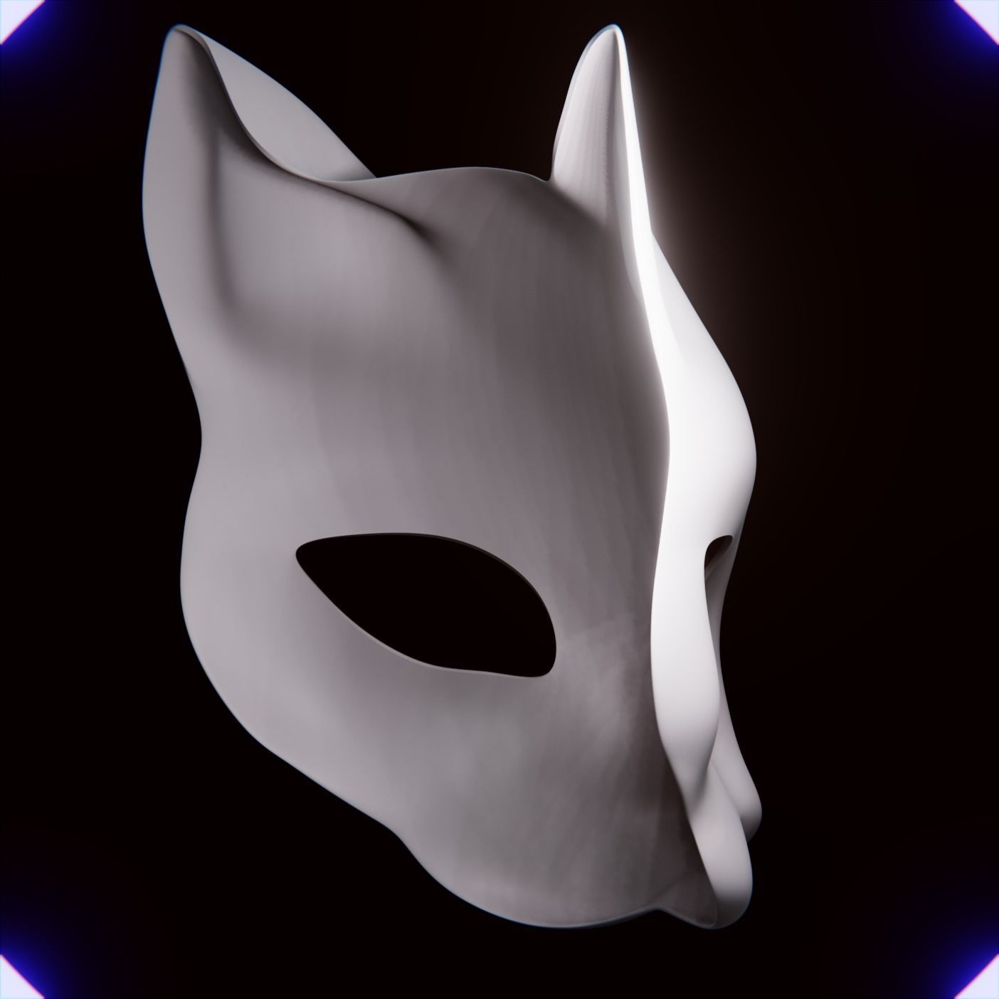 Cat mask 3D model 3D printable | CGTrader