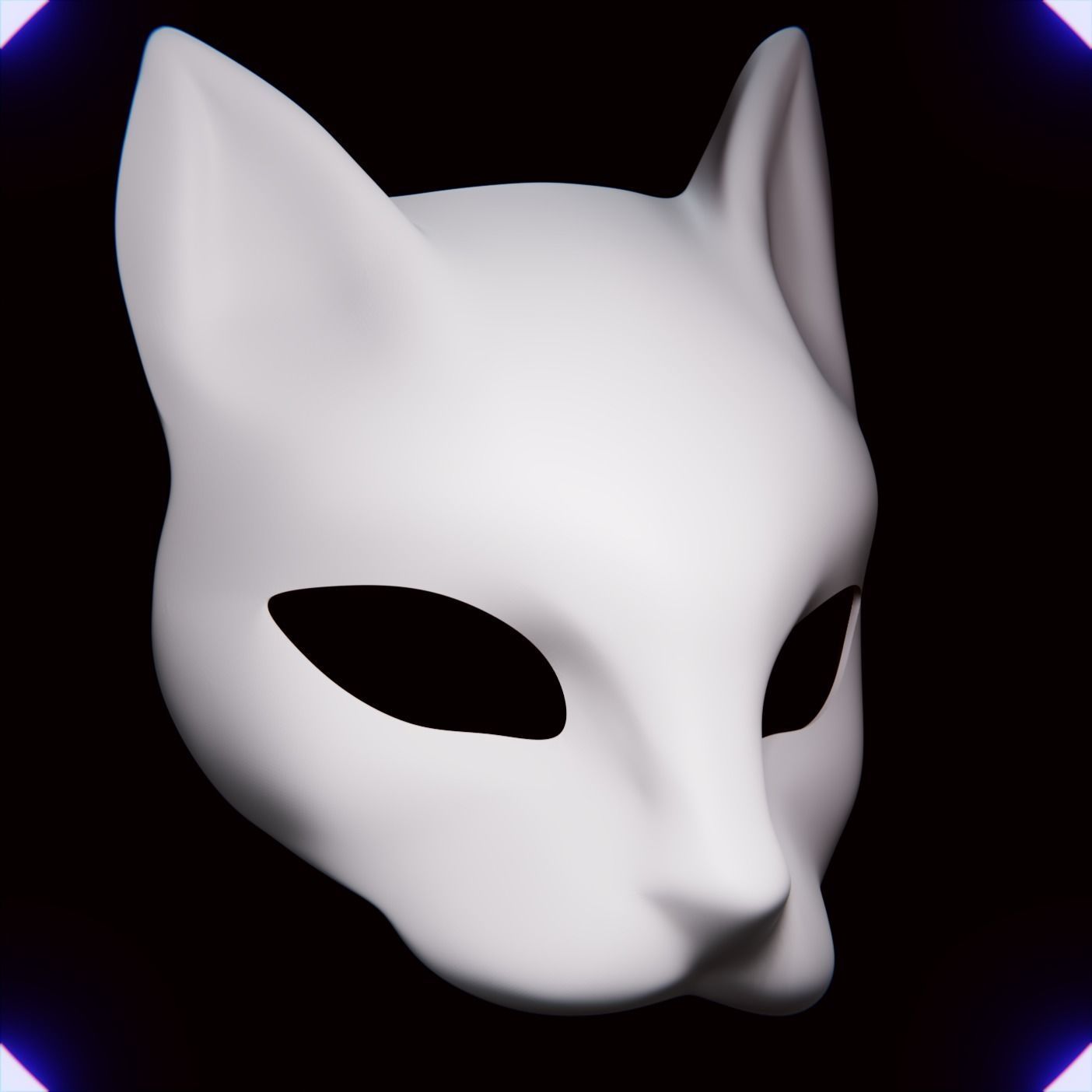 Cat mask 3D model 3D printable | CGTrader